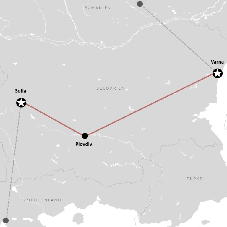 Bulgarien Urlaub – Sofia, Plovdiv & Varna mit dem Zug unterwegs